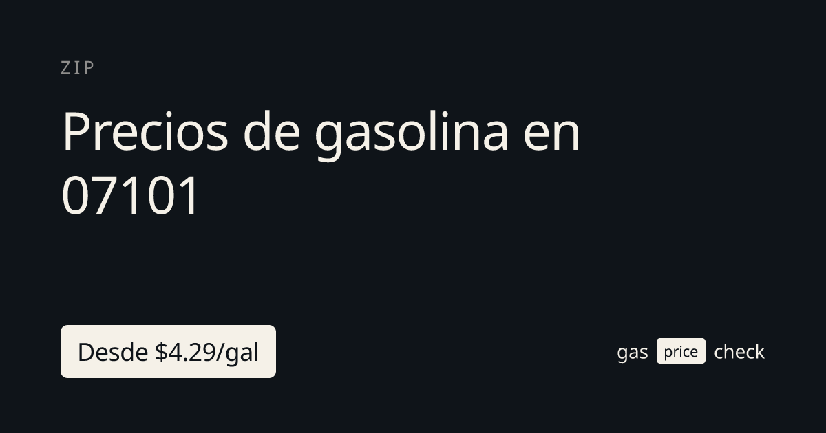 Gasolina más barata cerca de Newark, NJ (07101), Gas Price Check